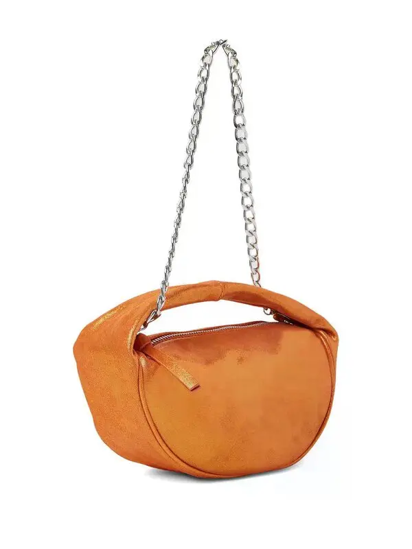 By Far Metallic Leather Shoulder Bag