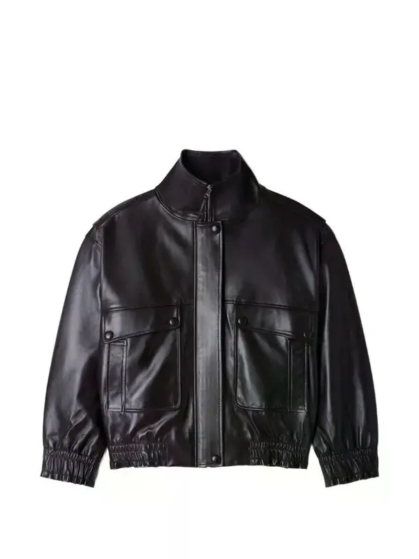 Sandro Leather Jacket - Black