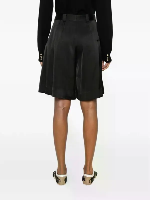 Sandro High-waisted Pleated Shorts