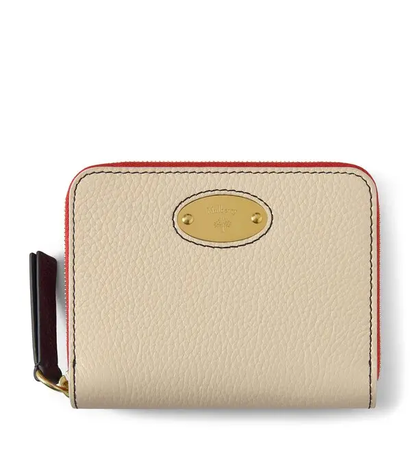 Mulberry Leather Plaque Wallet - Neutral