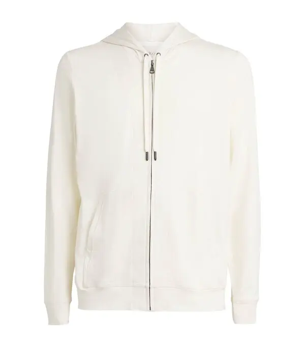 Derek Rose Micromodal Full Zip Hoodie - Neutral