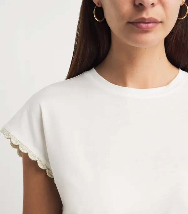 FRAME Crochet Muscle T-shirt