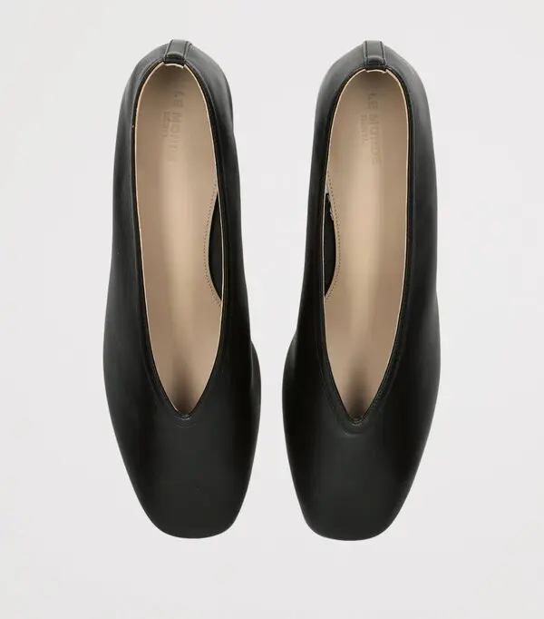 Le Monde Beryl Leather Luna Pumps - Black