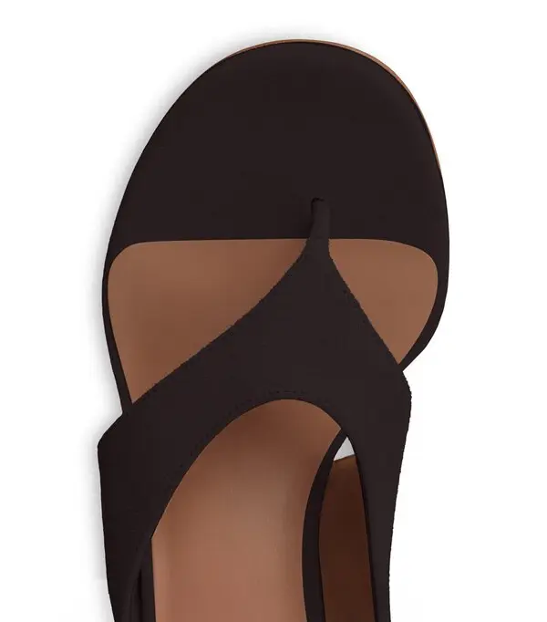 Alaïa Suede Wedge Sandals - Brown