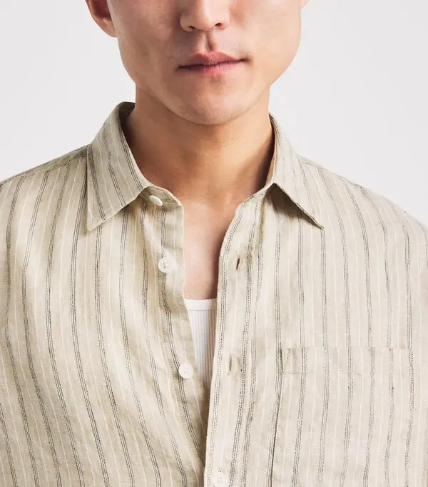 NN.07 Linen Stripe Deon Shirt