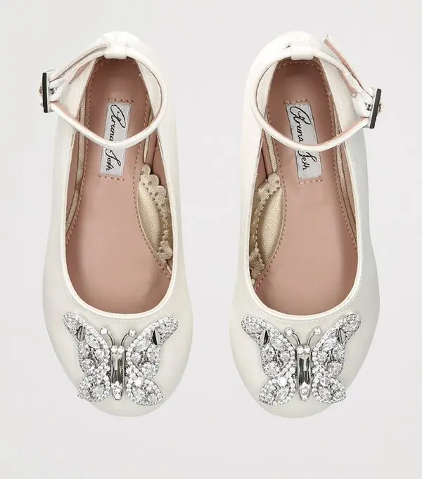 ARUNA SETH Satin Angelina Ballet Flats - White