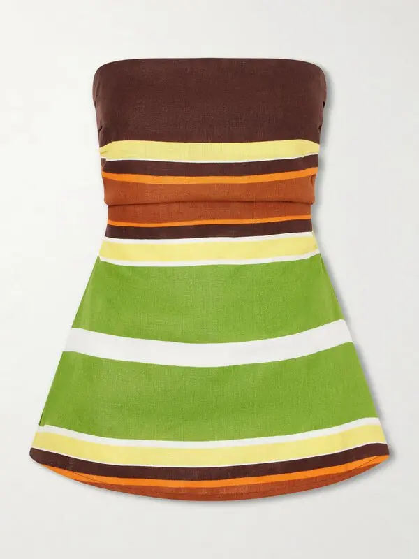 Faithfull The Brand Solmar Striped Linen Top - Multi