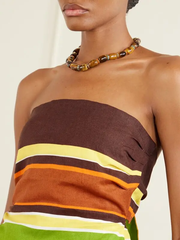 Faithfull The Brand Solmar' Striped Linen Top