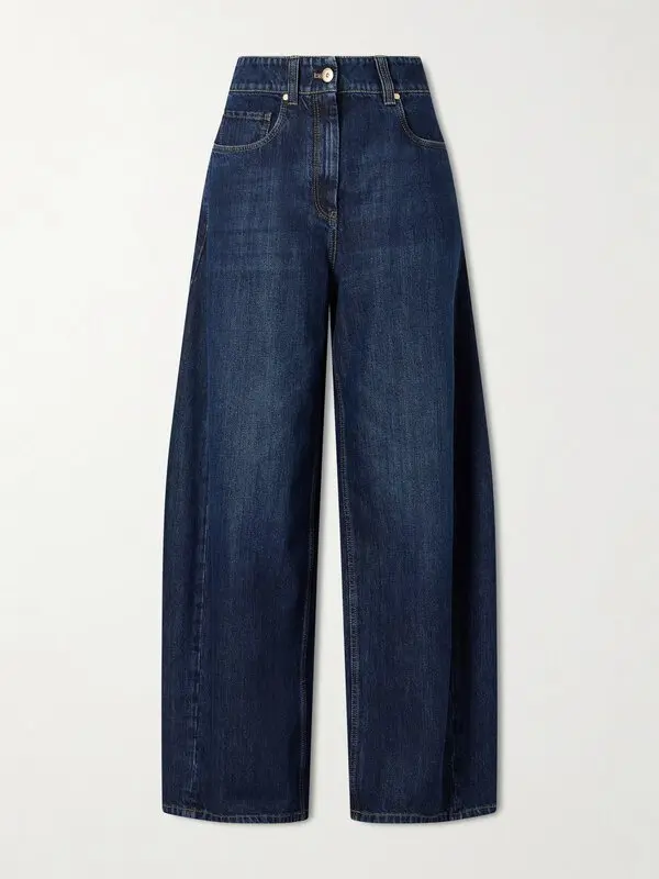Brunello Cucinelli Mid-rise Wide-leg Jeans - Blue