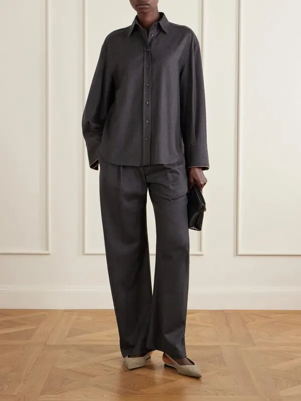 Brunello Cucinelli Oversized Wool Shirt
