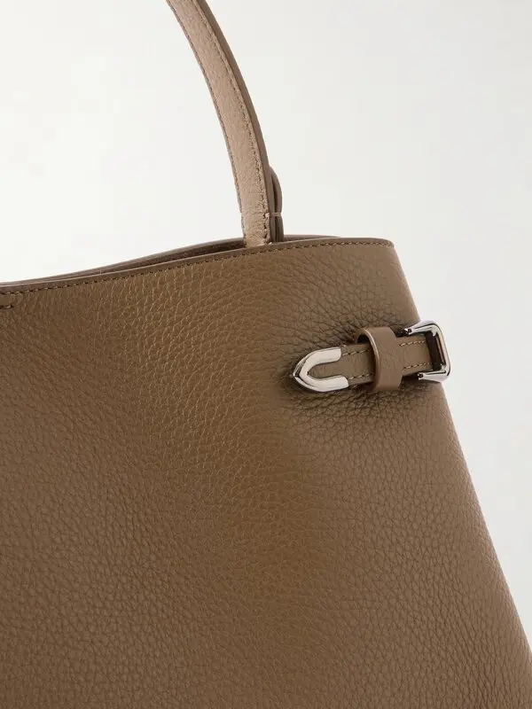 Brunello Cucinelli Textured Leather Shoulder Bag
