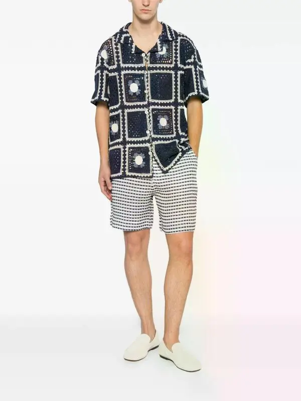CHE Riita Horizontal-stripe Shorts