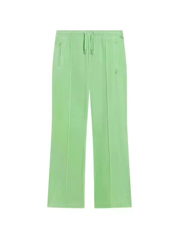Juicy Couture Velour Diamanté Track Pants - Green