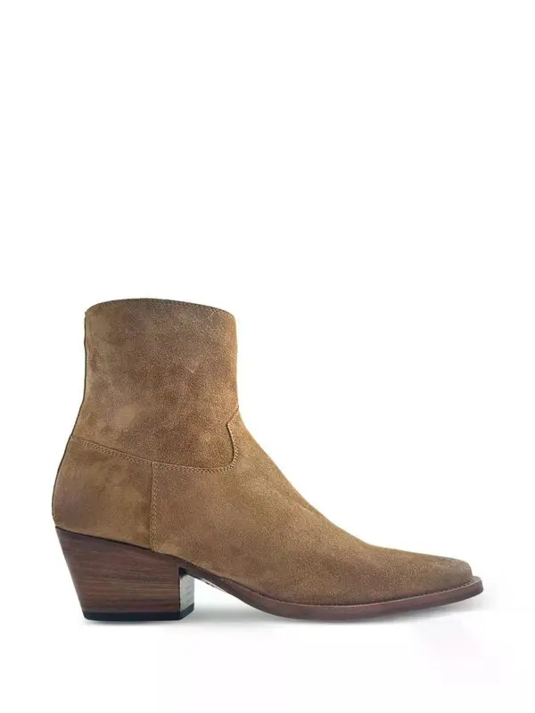 Sartore Suede Ankle Boots - Brown