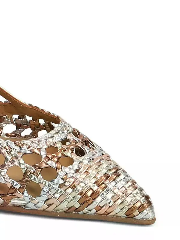 PEDRO MIRALLES Mantua Woven Slingback Pumps
