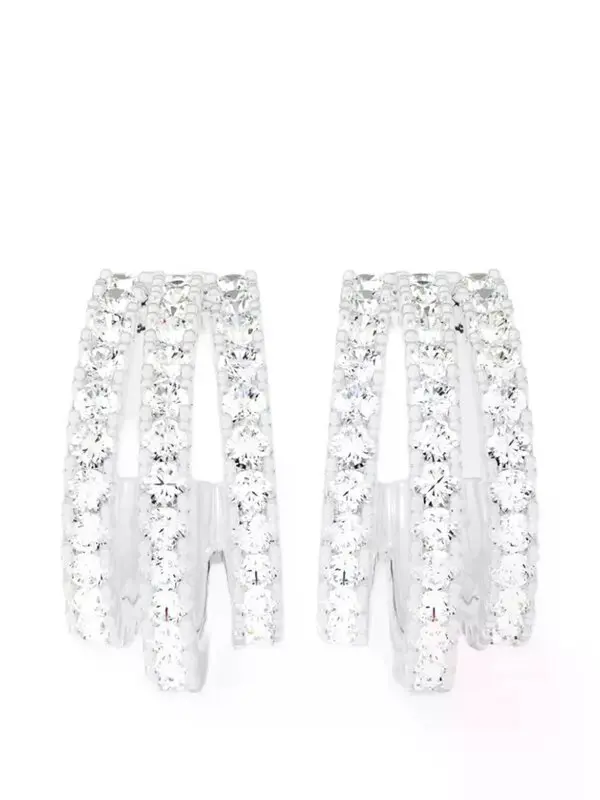 APM MONACO Promesse Triple-hoop Earrings - Silver