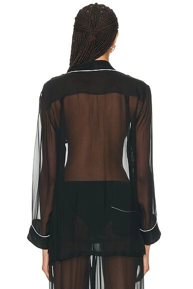 Dolce & Gabbana Sheer Button Up Top