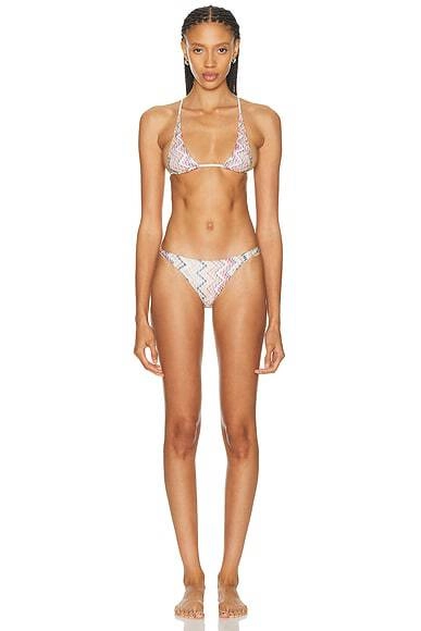Missoni Zig Zag Knit Triangle Bikini Set - Multicolor