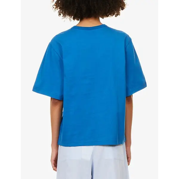 SKALL STUDIO Boyfriend Oversized Cotton T-shirt - Classic Blue