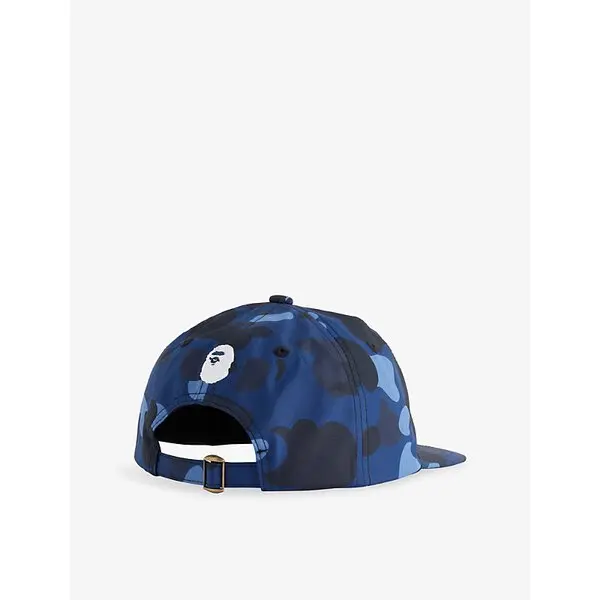 A BATHING APE Colour Camo Logo Embroidered Baseball Cap - Blue