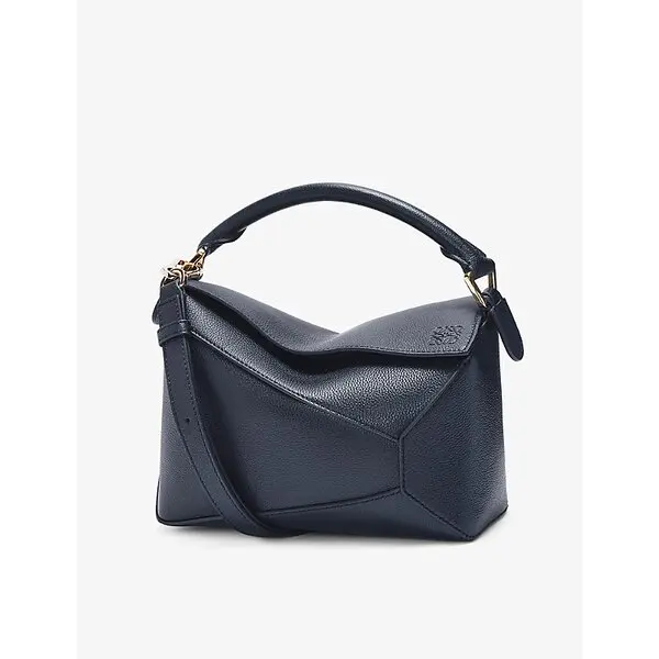 Loewe Puzzle Edge Small Leather Cross-body Bag - Deep Navy