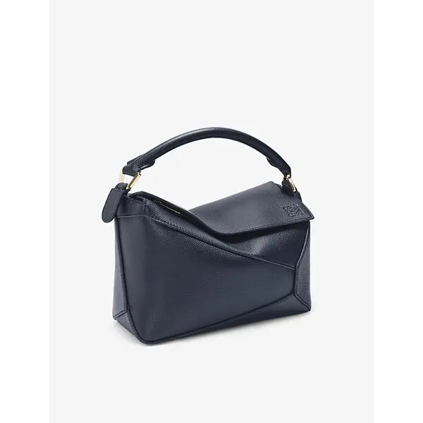 Loewe Puzzle Edge Small Leather Cross-body Bag - Deep Navy