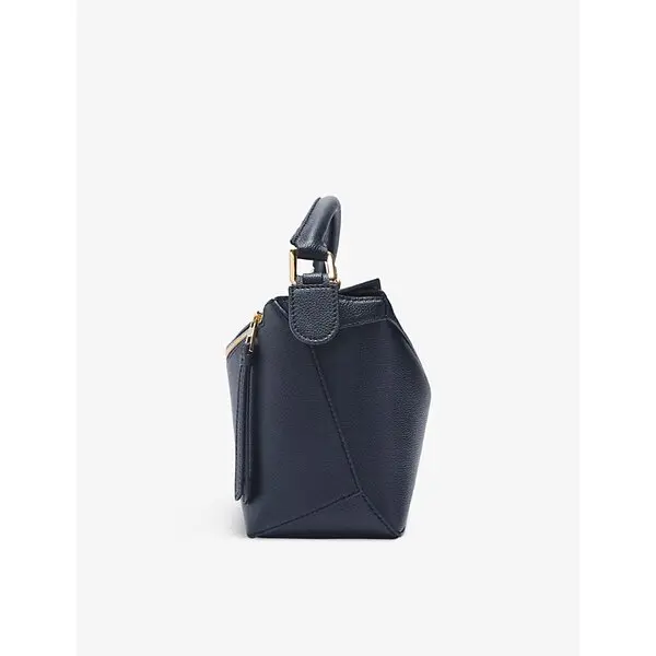 Loewe Puzzle Edge Small Leather Cross-body Bag - Deep Navy