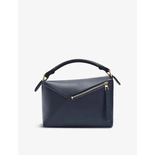 Loewe Puzzle Edge Small Leather Cross-body Bag - Deep Navy
