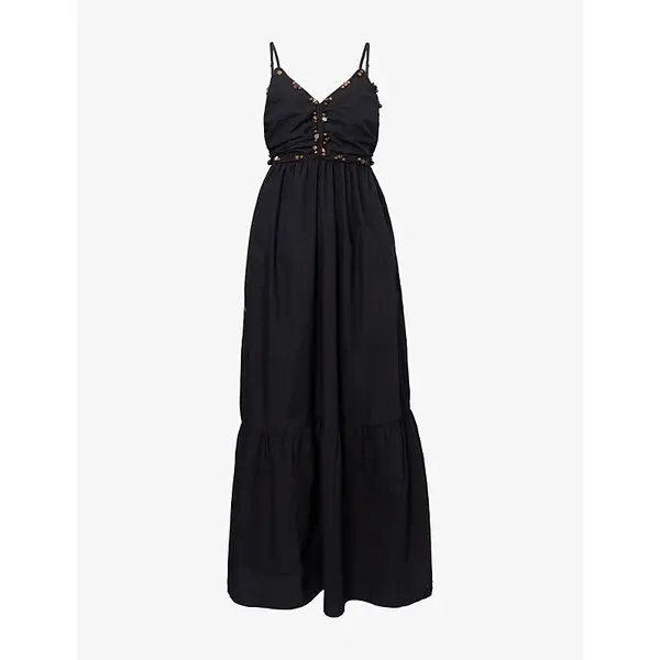 Rails Ivana Beaded Cotton Maxi Dress