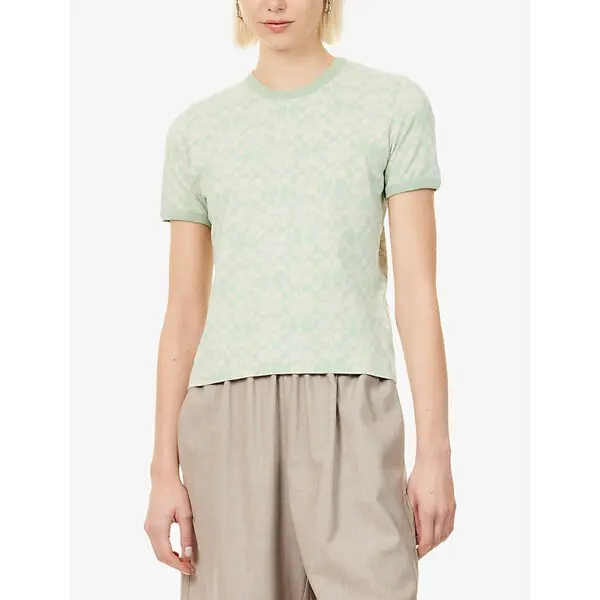 COACH X Brain Dead Signature Ringer Cotton-jersey T-shirt