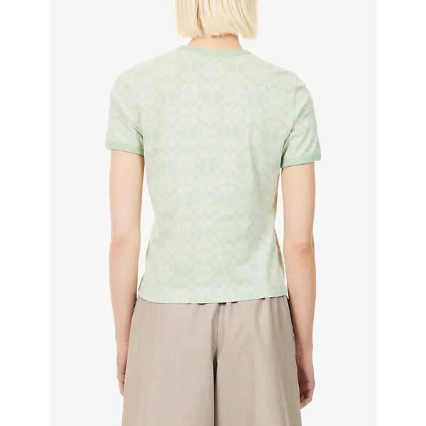COACH X Brain Dead Signature Ringer Cotton-jersey T-shirt