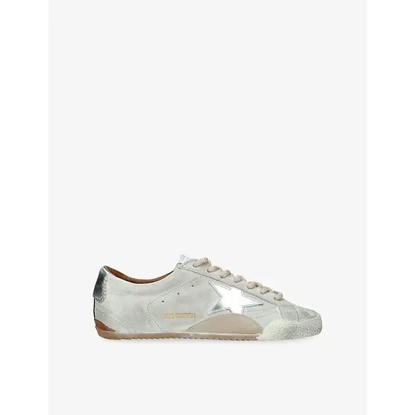 GOLDEN GOOSE True Star Leather Trainers - Bone/comb