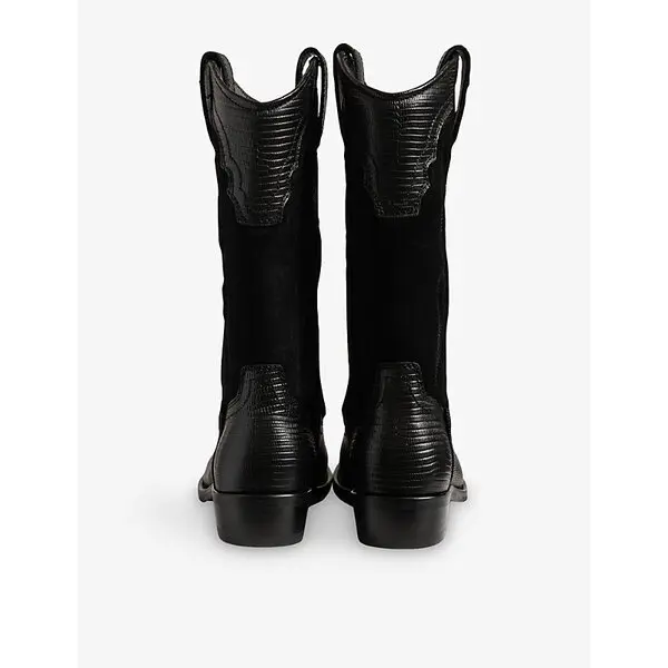 Zadig&Voltaire Tex Leather Western Boots