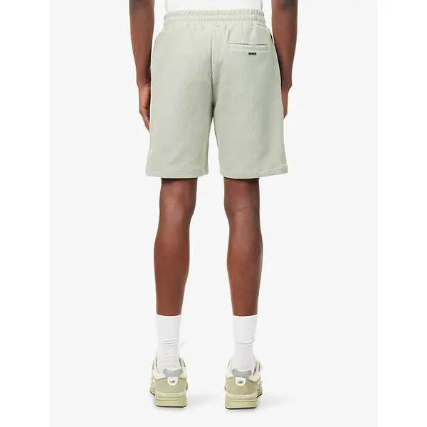 BELIER Textured Cotton-blend Relaxed Fit Shorts