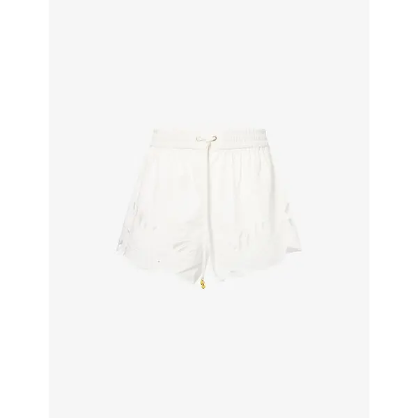 Zimmermann Mahon Embroidered Cotton Shorts