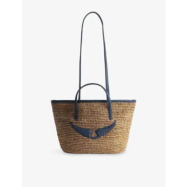 Zadig&Voltaire Le Mini Wings Raffia Shoulder Bag