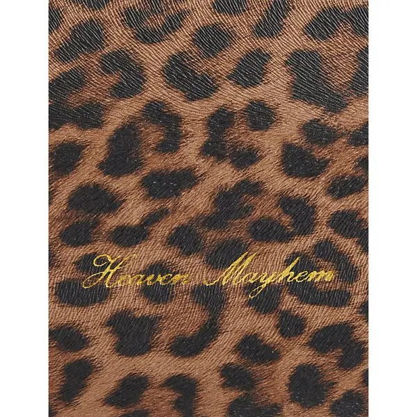 HEAVEN MAYHEM Cheetah-print Pro 13 Vegan-leather Laptop Case - Leopard