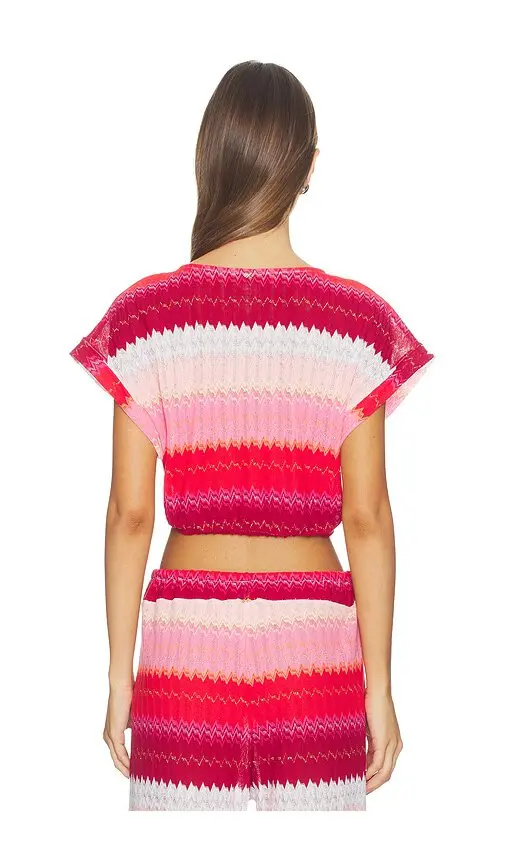 PQ SWIM Renee Knit Crop Top - Pink