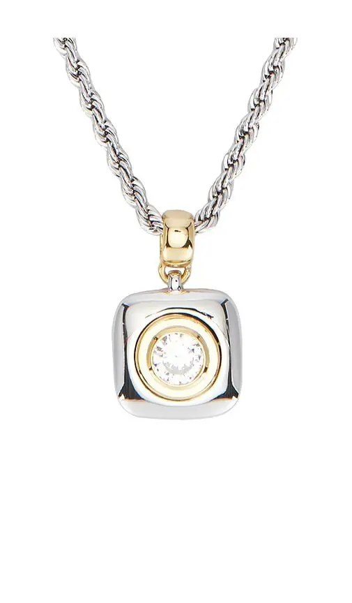 LUV AJ The Luna Bezel Pendant Necklace