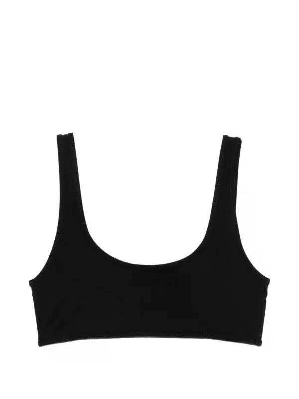 TOTEME U-neck Bikini Top - Black