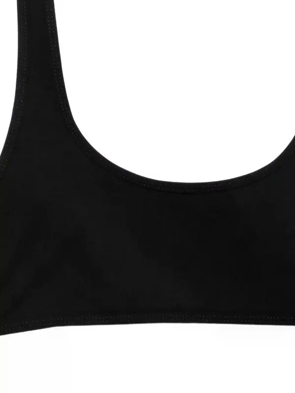 TOTEME U-neck Bikini Top - Black