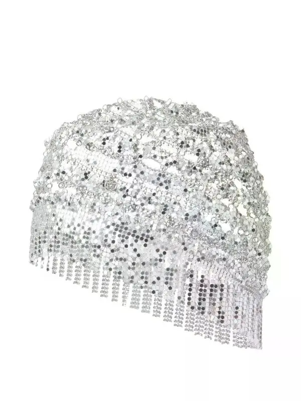 MAISON MICHEL Lorely Beanie - Silver