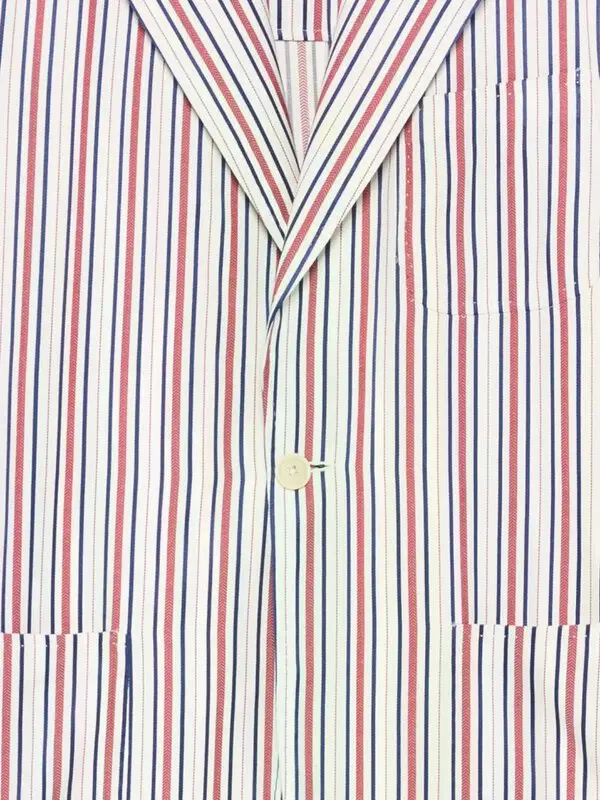 ROMEO GIGLI 1990s Striped Single-breasted Jacket