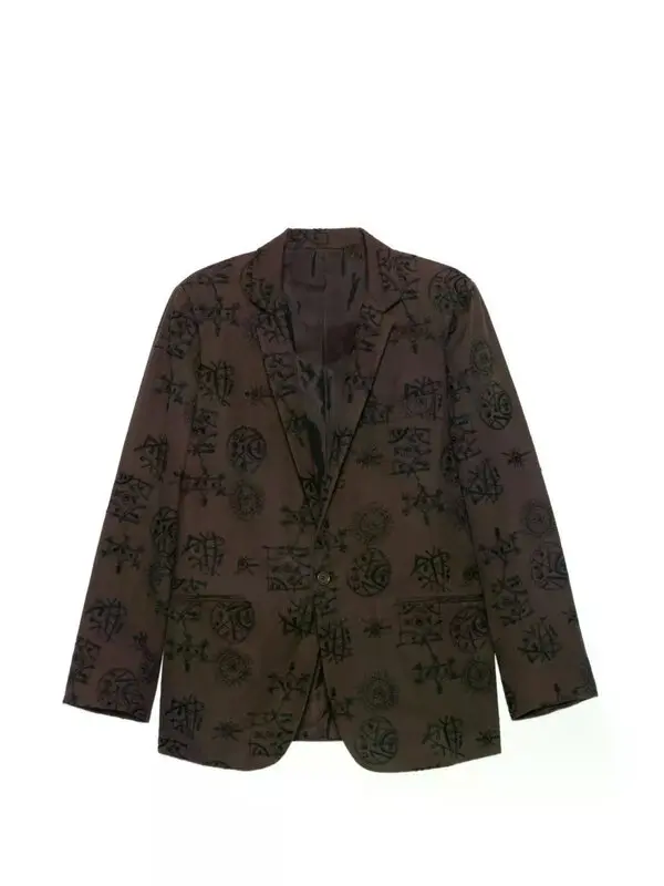 ROMEO GIGLI 1990s Embroidered Single-breasted Jacket