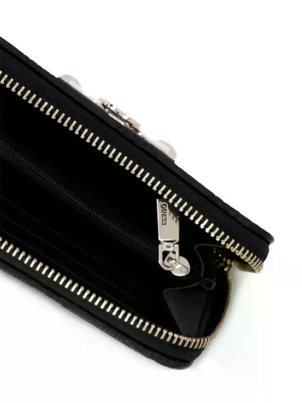 Guess Anise Logo-embossed Zip-around Wallet
