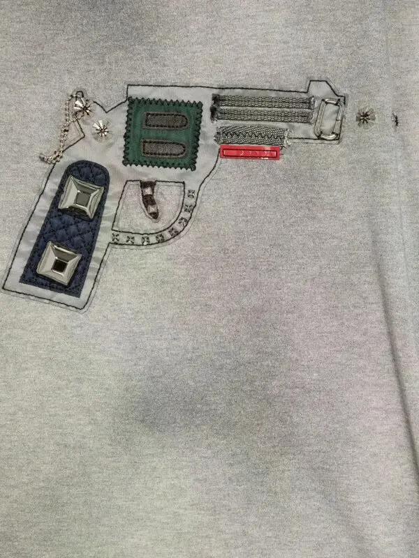 Prada 2000s Appliqué-detail T-shirt