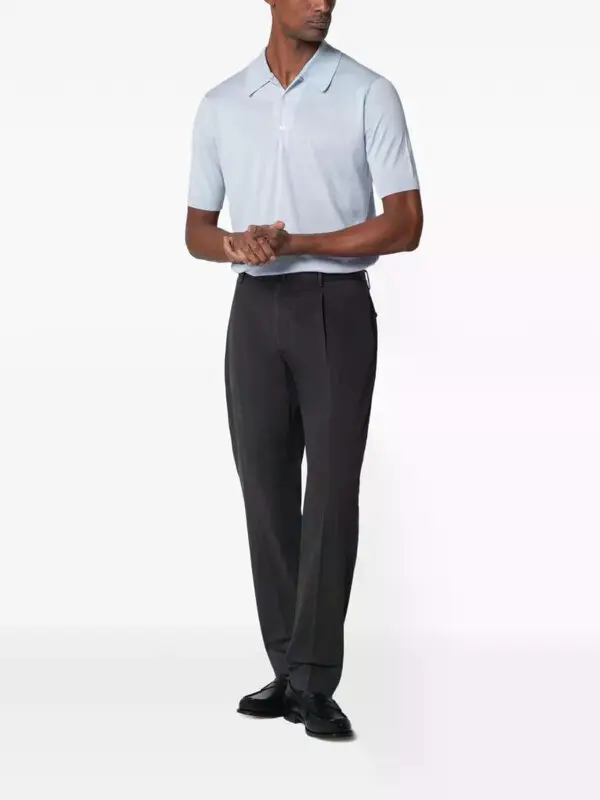 SANTANIELLO Tailored Trousers With Pleated Details