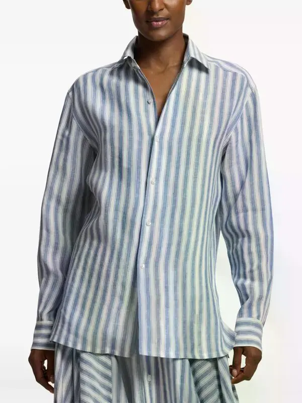 Ralph Lauren Striped Capri Shirt - Neutrals