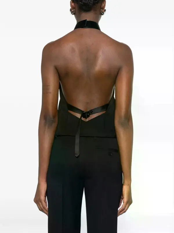 Alexander McQueen Halterneck Backless Top
