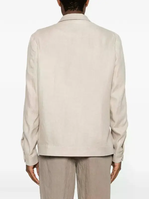 LUIGI BIANCHI Flap-pocket Button-up Overshirt